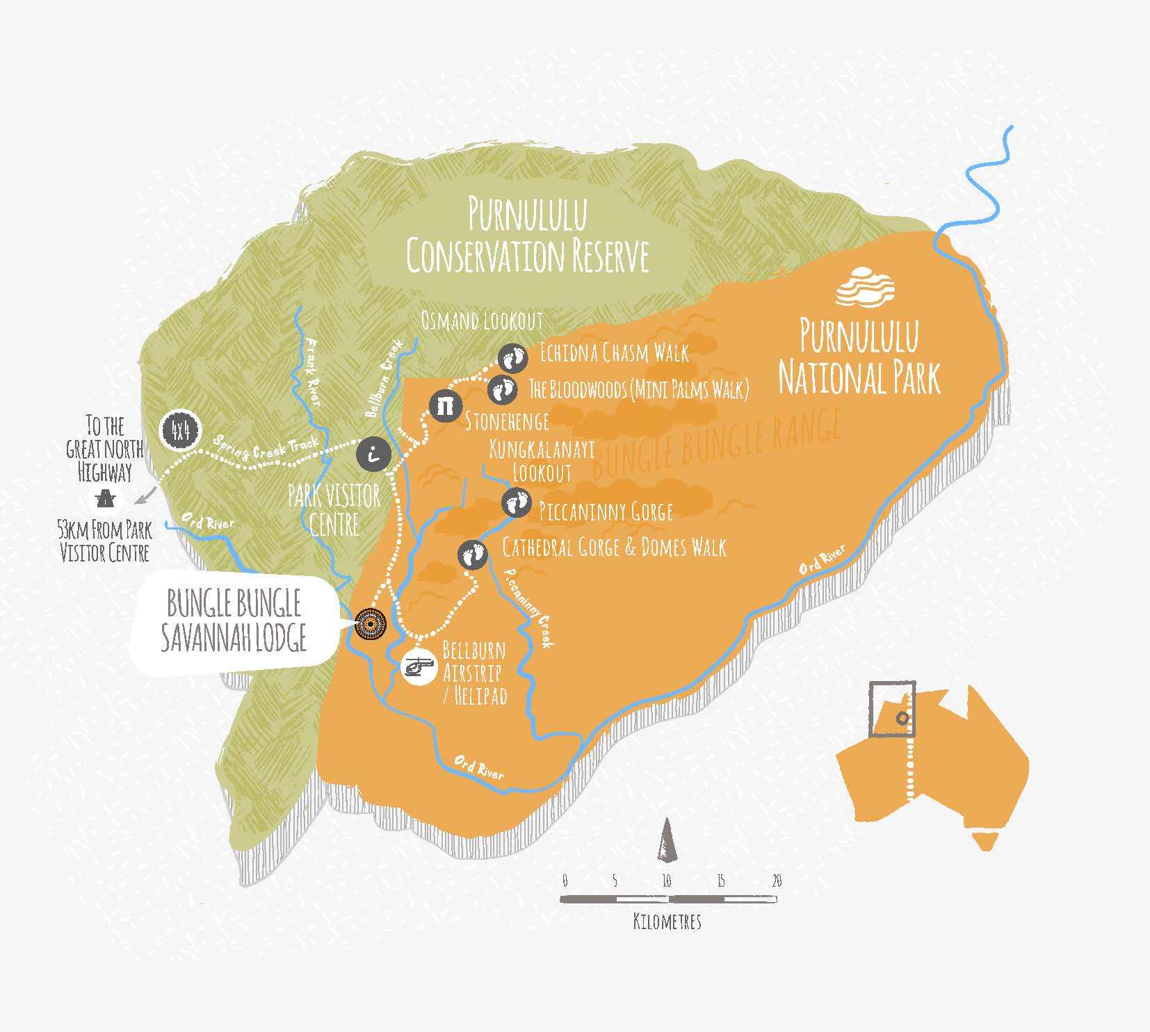 How To Get Here - Bungle Bungle Savannah Lodge